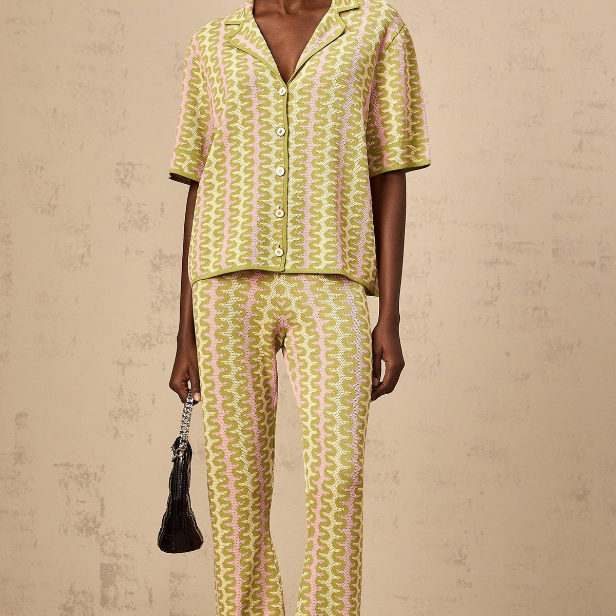 Marina Shirt & Trousers | Green & Pink | Shop Now! – Jacqueline van Hoef